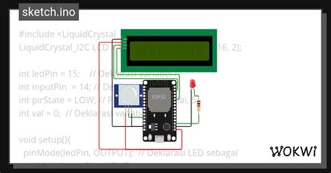 Uaspir Sensor Gerak Wokwi Esp32 Stm32 Arduino Simulator