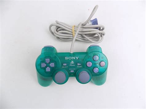 Playstation One Psone Clear Green Analog Controller Scph 110 Starboard Games
