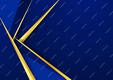 Premium Vector Modern Abstract Blue Gold Background Vector Abstract Graphic Design Banner