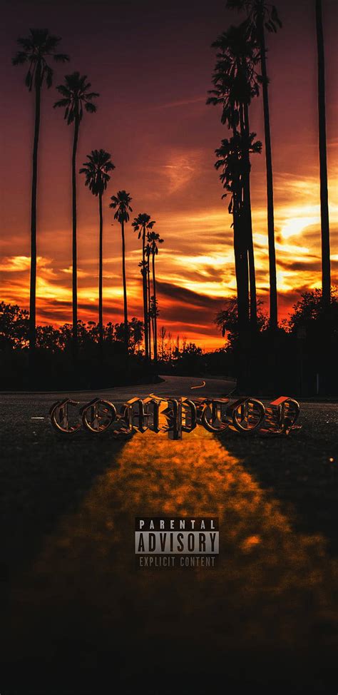 Download N.W.A. Compton California Sunset View Wallpaper | Wallpapers.com