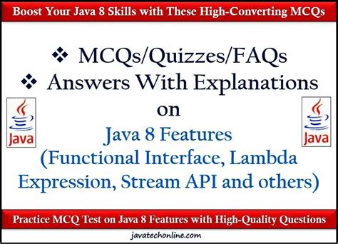 Mcq On Java 8 Features Javatechonline