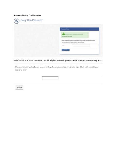 Password Reset Confirmation Docx Email Internet