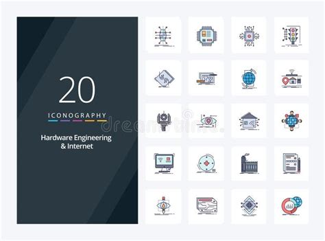 20 Hardware Engineering And Internet Line Filled Icon For Presentation Vector Icons