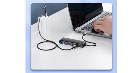 Buy Orico PAPW2AC 4 Port USB 3 0 15cm Hub Black ORICO PAPW2AC C3 015 BK PC Case Gear Australia