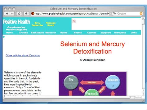 Selenium And Mercury Detox
