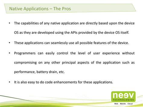 Native Mobile Platforms Vs Phonegap A Comparison Pptx Web