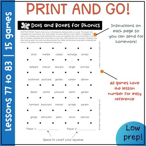 Ufli Games Interactive Phonics Dots And Boxes Grade 1 Bundle