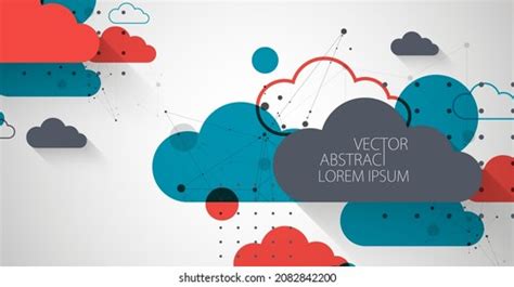Abstract Background Clouds Technological Theme Using Stock Vector Royalty Free 2075655673