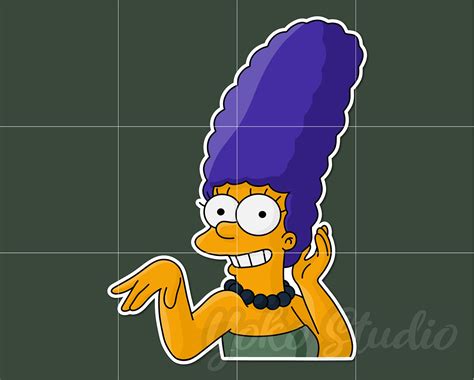 Marge Simpsons Digital File Cricut Vector Download File Clipart