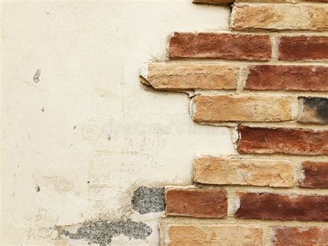 Los Ladrillos Blancos Forman Una Pared De Ladrillo Blanca Pintada Foto