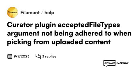 Curator Plugin Acceptedfiletypes Argument Not Being Adhered To When
