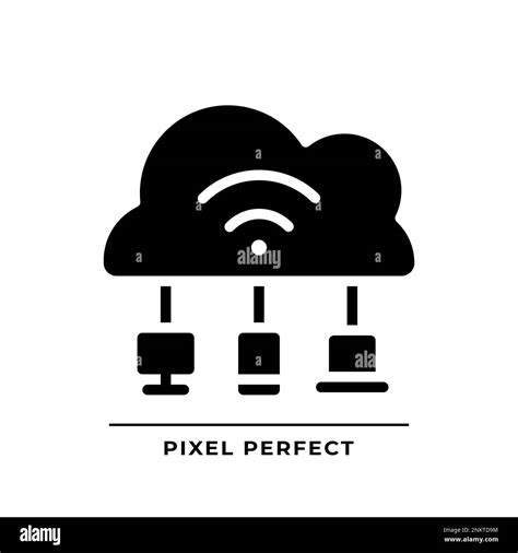 Cloud Based Iot Black Glyph Icon Stock Vector Image And Art Alamy