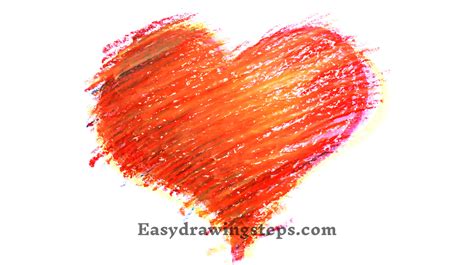 10 Easy Steps To Draw Heart Drawing Easy Drawing