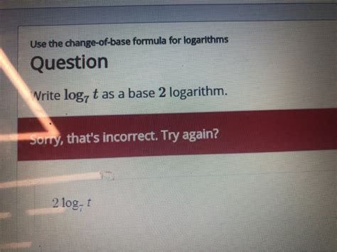 Solved Use The Change Of Base Formula For Logarithms Chegg Com