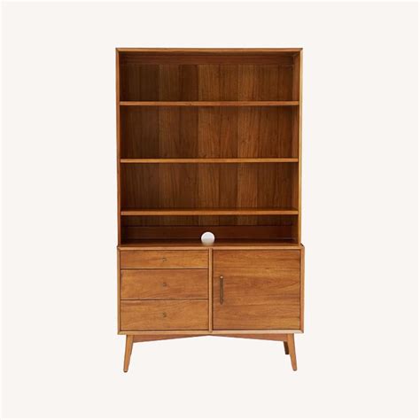 West Elm Midcentry Bookcase Aptdeco