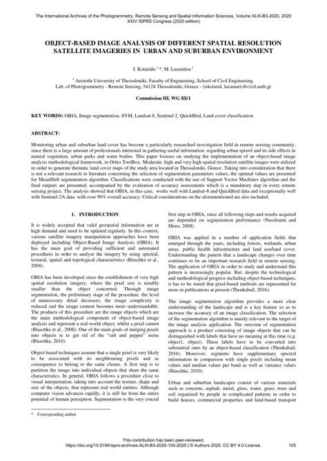 pdf object based image analysis of different spatial resolution