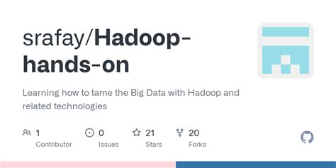 GitHub Srafay Hadoop Hands On Learning How To Tame The Big Data With Hadoop And Related
