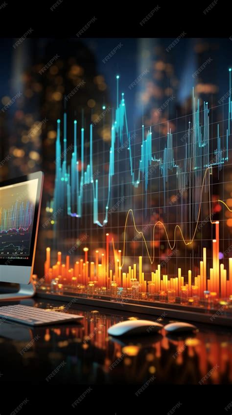 Premium Ai Image Dynamic Business Analytics Cartoon Style Digital