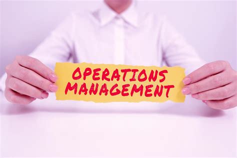 Conceptual Display Operations Management Business Approach Ensure