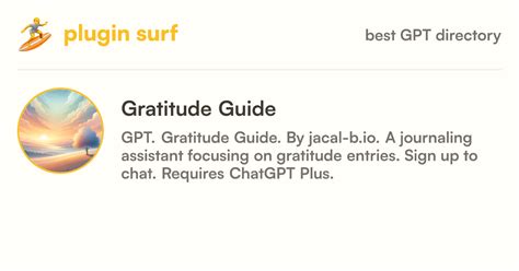 Gratitude Guide Gpt Information Latest Updates And Reviews 2024