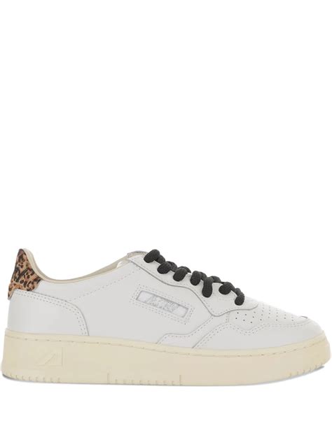 Autry Medalist Leopard Sneakers White Farfetch Uk