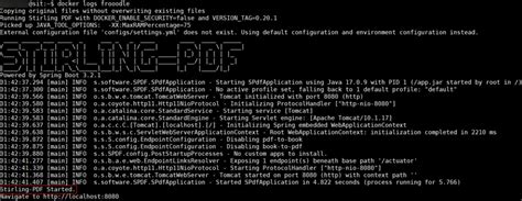 使用 docker 部署开源 stirling pdf 来集成pdf格式转换原文：开源 stirling pdf 点击原 掘金