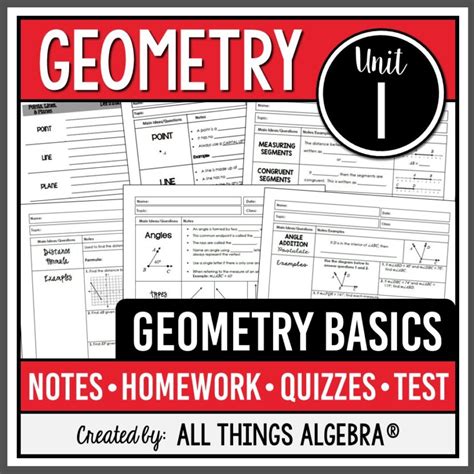 geometry unit 1 geometry basics all things algebra®