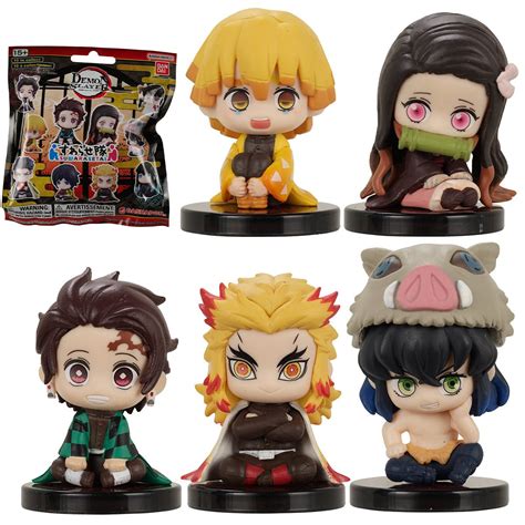 Demon Slayer Sitting Blind Mini Figure Random 4 Pack