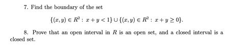 Solved Find The Boundary Of The Set Chegg Com