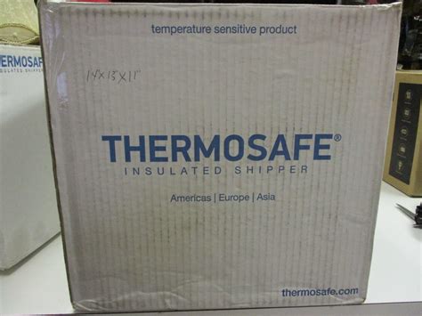 Thermosafe Insulated Shippers Containers Styrofoam Coolers 14 X 13 X 11