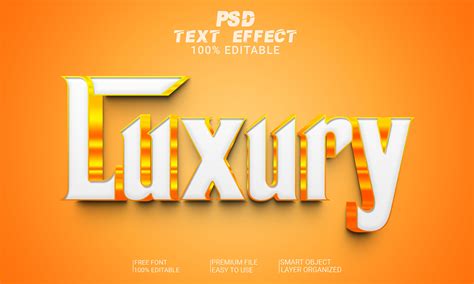 Luxury 3d Text Effect Psd File Graphic By Imamul0 · Creative Fabrica