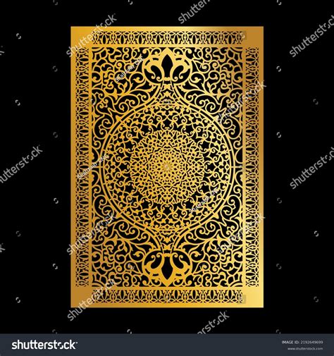 Modern Random Cnc Pattern Decorative Panel Stock Vector Royalty Free 2192649699 Shutterstock