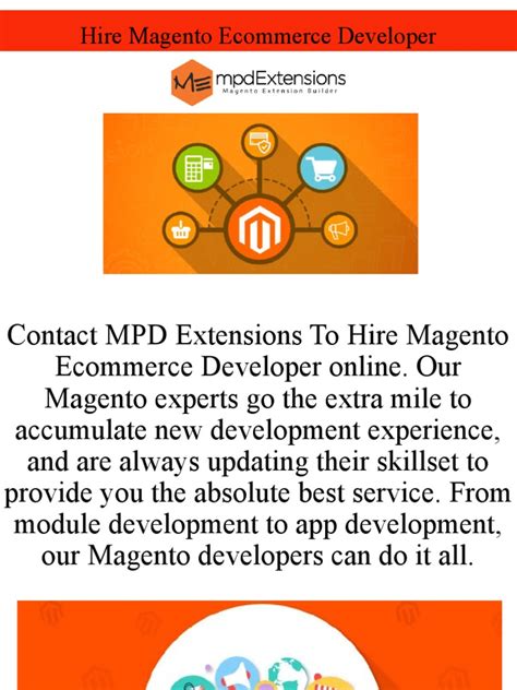 hire magento ecommerce developer pdf
