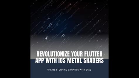 Ios Metal Shaders In Flutter App Youtube