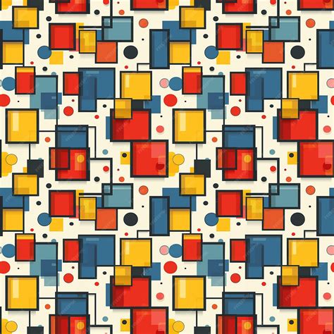 Premium Photo Seamless Flat Vector Rectangular Geometric Pattern
