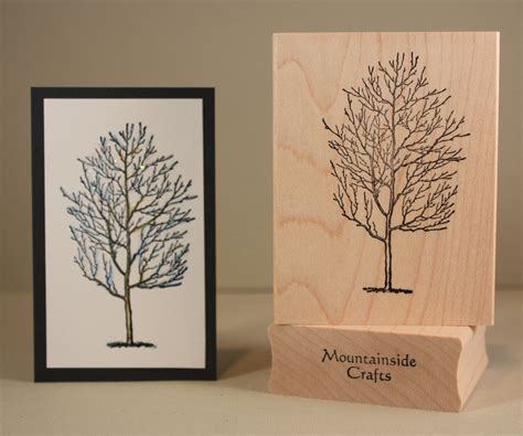 TREE Rubber Stampfall Or Winter Tree With Bare Etsy