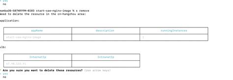s remove 提醒信息 Issue devsapp sae GitHub