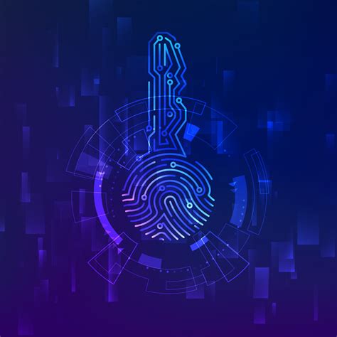 Circuit Id Key Fingerprint Scanner Scan Biometric Fingermark Electronic Verification And