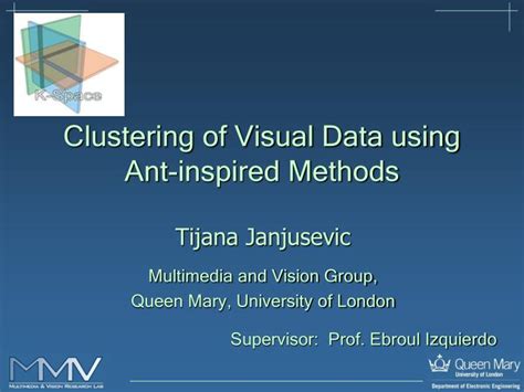 ppt clustering of visual data using ant inspired methods powerpoint