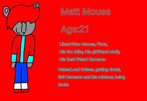 Matt Mouse 2021 By Cartooncreator2000 On Deviantart