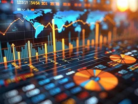 Global Financial Market Data Displaying Charts And Graphs Premium Ai