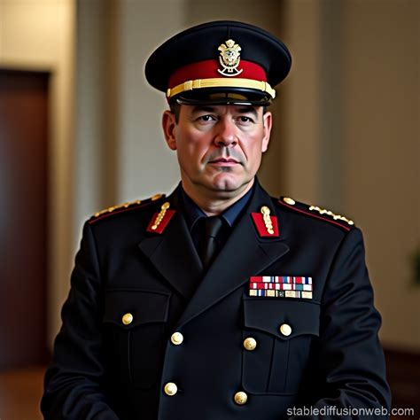 Dictator In Black Military Uniform Stable Diffusion Online