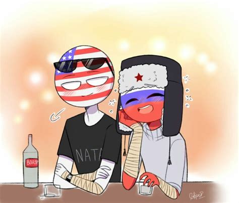 Countryhumans America Russia Countryhumans Poland 1st Wave