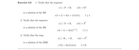 Solved Exercise 0 6 1 Verify That The Chegg Com