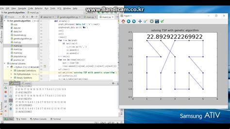 Solving Tsp With Genetic Algorithm Youtube