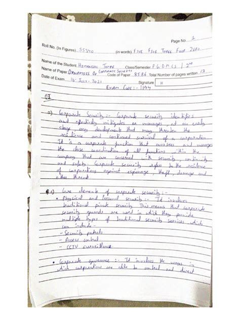 corporate security notes pdf