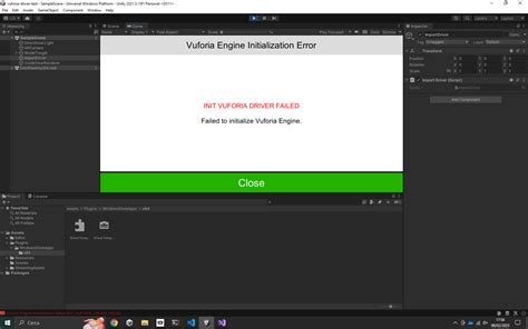 Unity Game Engine How To Provide Intrinsics Parameters To Vuforia
