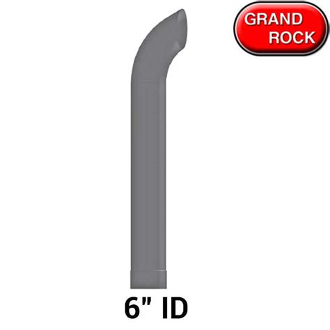 Buy Curved 6 Inch Chrome Stack 114 Inches Big Rig Chrome Shop