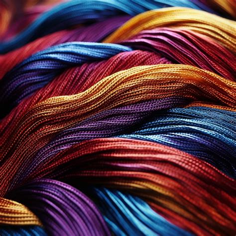 Premium Ai Image Vibrant Macro Shot Of Fabric Texture