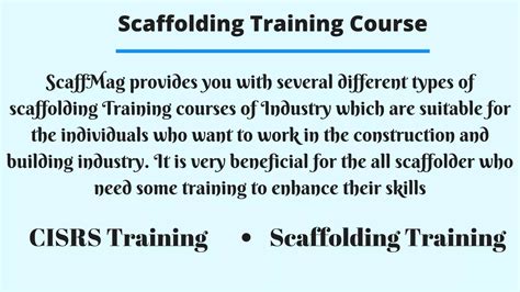 Scaffolding Training Ppt